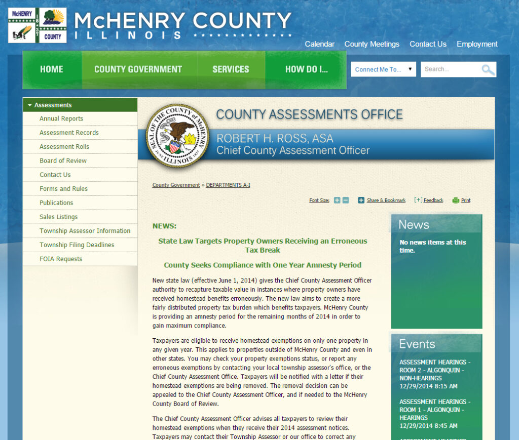 Assessor – Riley Township